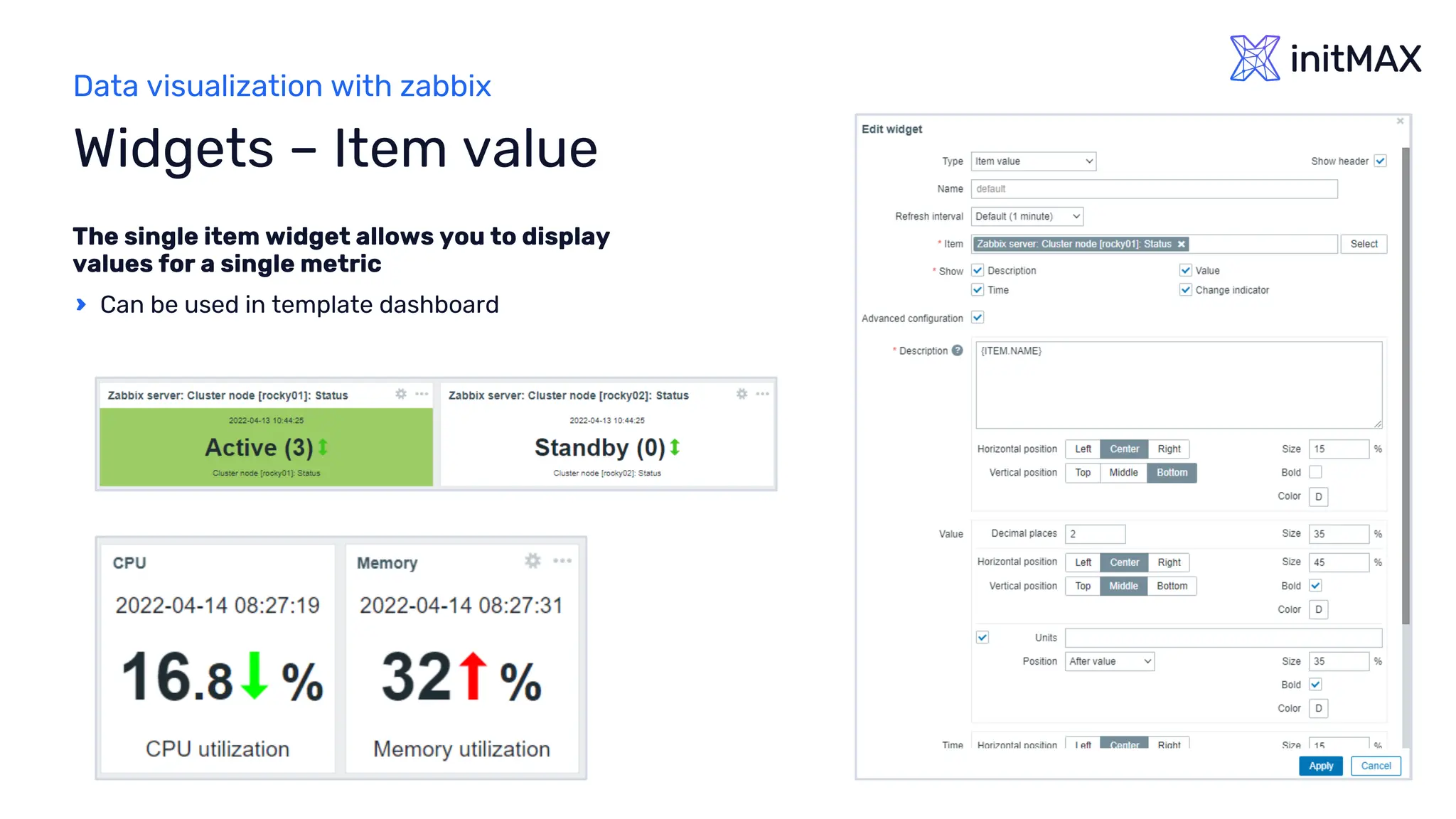 Data visualization with zabbix Webinar | PDF