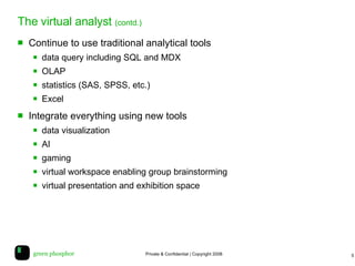 Enterprise Data Visualization - Life 2.0 Data Visualization Panel | PPT