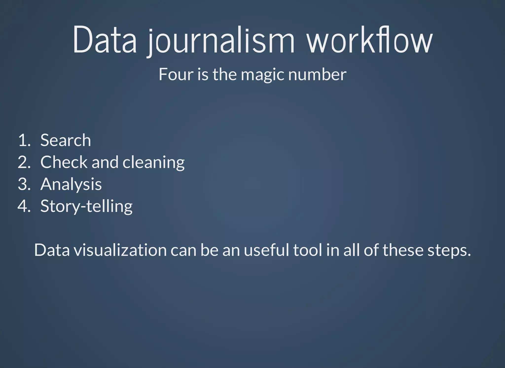 Data visualization in data journalism workflow | PDF