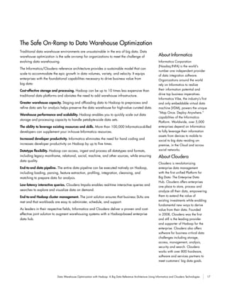 Data warehouse-optimization-with-hadoop-informatica-cloudera | PDF