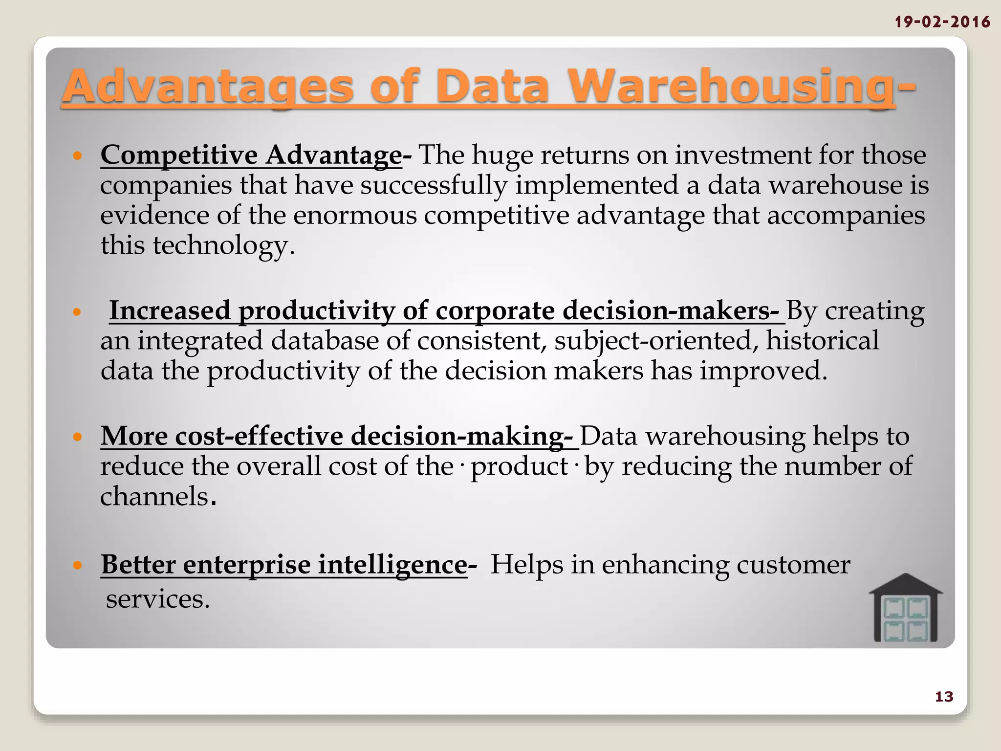Data warehousing | PPT