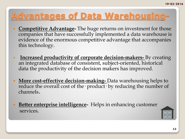 Data warehousing | PPTX | Databases | Computer Software and Applications