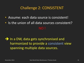 Real World Data Warehouses | PPT