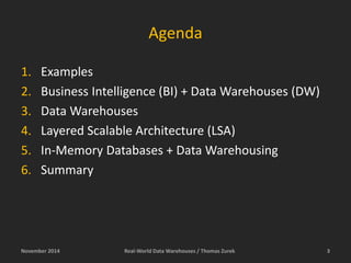 Real World Data Warehouses | PPTX
