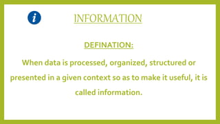 Data What is Data.. - Computer E Learning | PPT