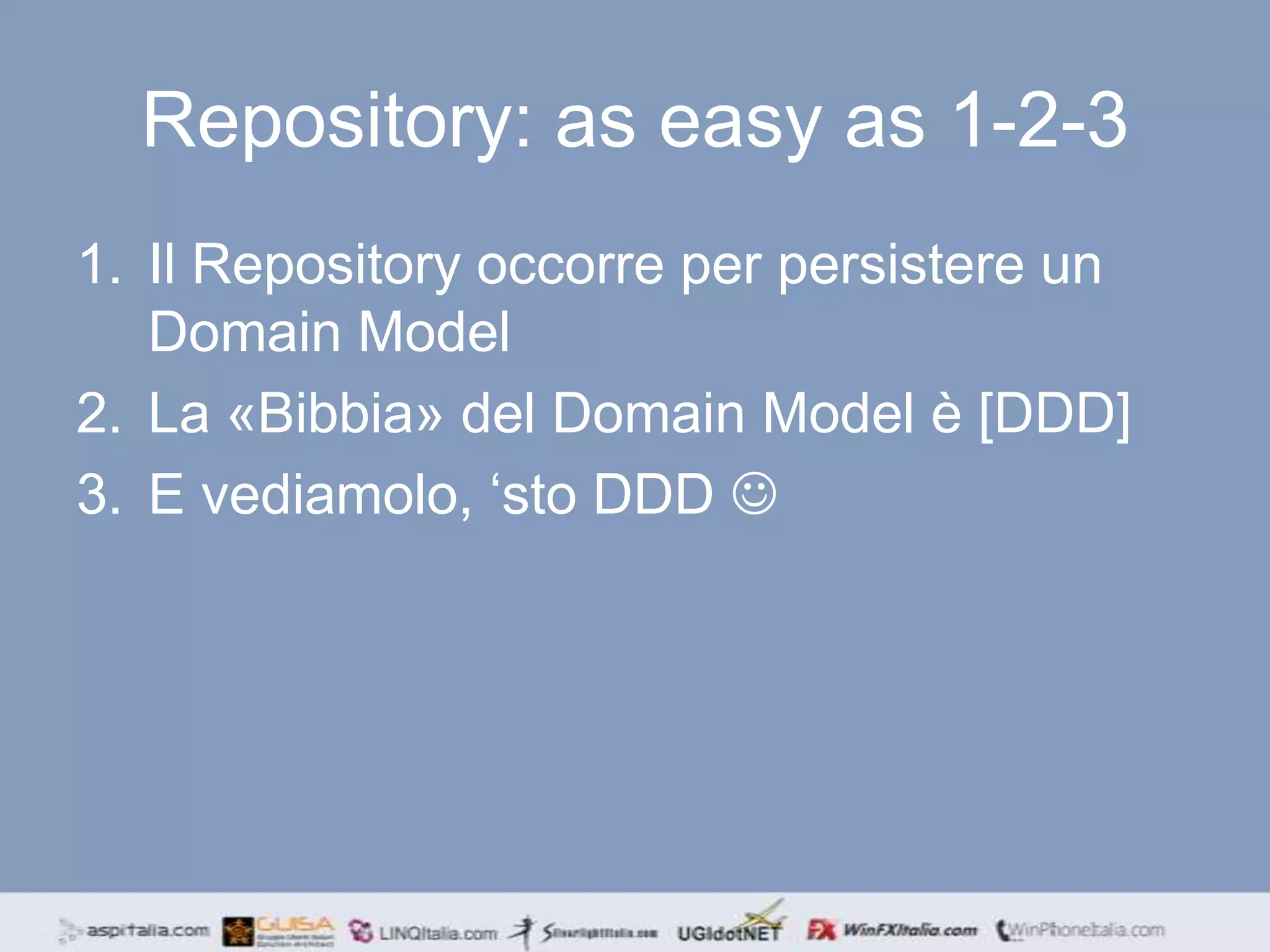 Build a LINQ-enabled Repository | PPTX | Databases | Computer Software and Applications