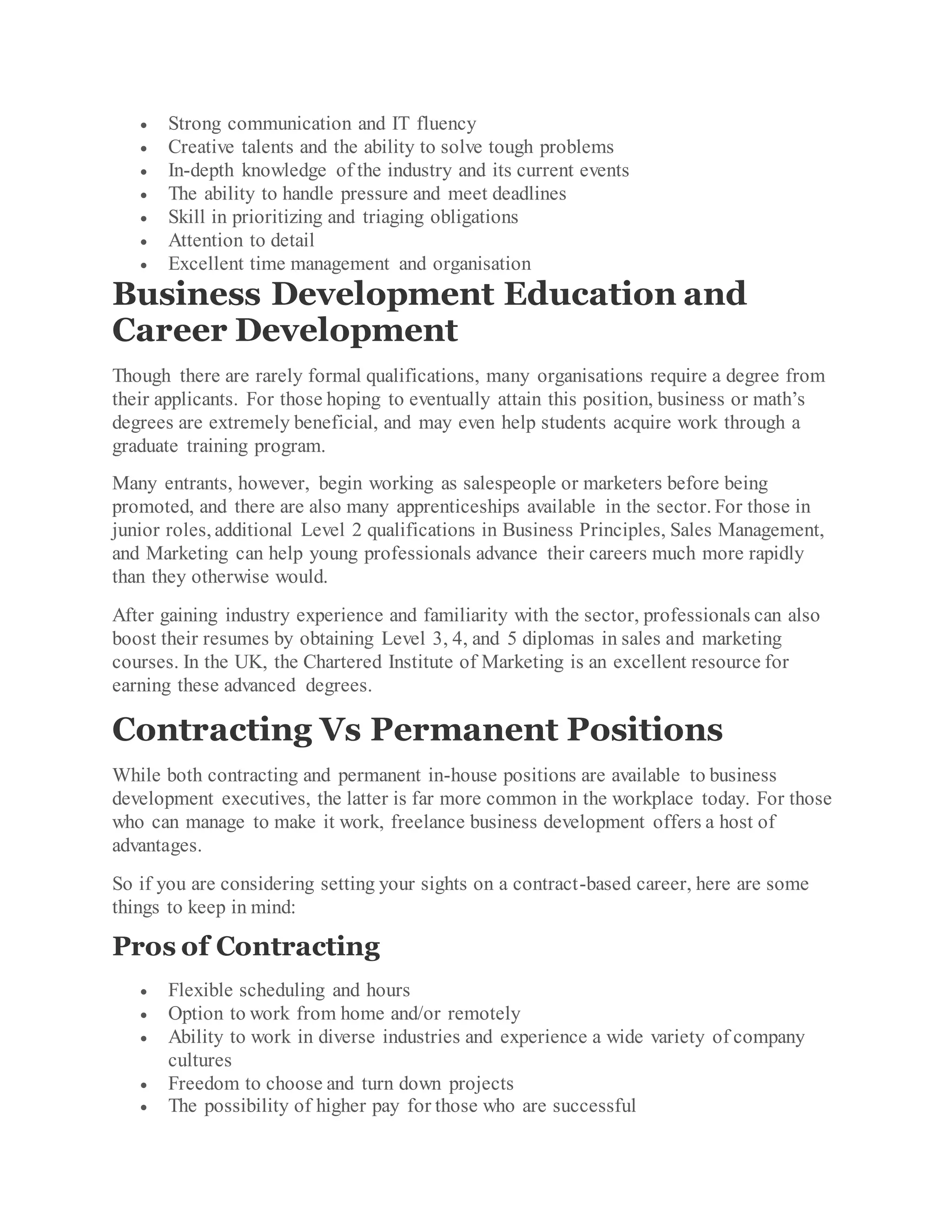 roles and responsibilities of BDE | DOCX