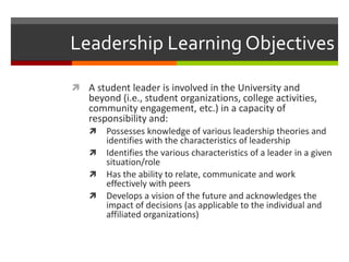 Leadership objectives in use | PPTX