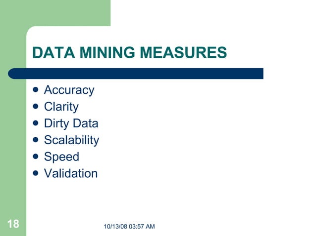DATA WAREHOUSING AND DATA MINING | PPT