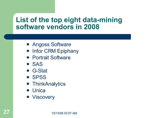 DATA WAREHOUSING AND DATA MINING | PPT