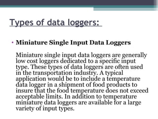 Data Acquisition System and Data loggers | PPT