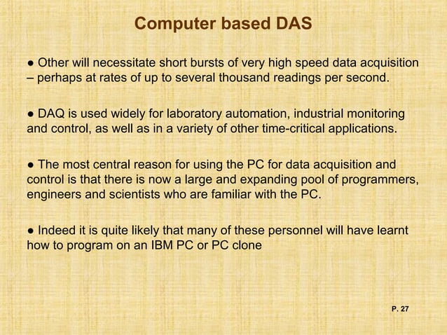 Data acquisition & system control basic information | PPT | Digital Audio | Computer Software ...