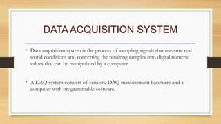 Data acquisition system | PPTX | Computing | Technology & Computing