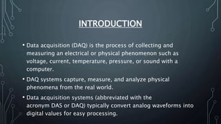 Data acquisition system | PPTX
