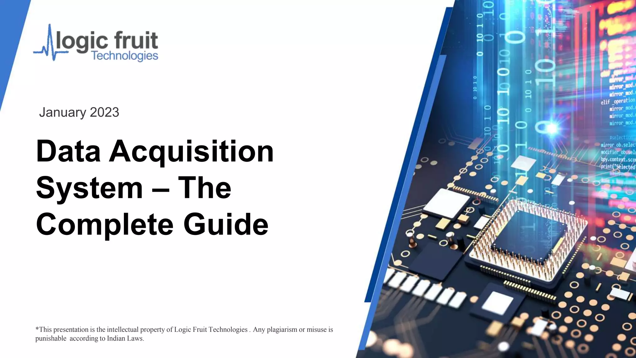 Data Acquisition System – The Complete Guide | PPTX