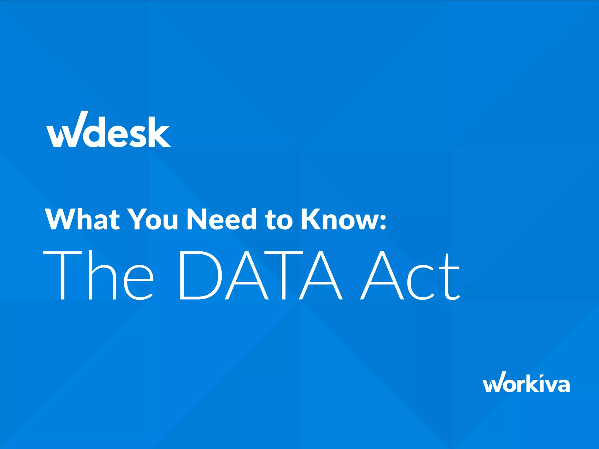 What You Need to Know: The DATA Act | PPT