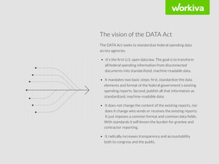 What You Need to Know: The DATA Act | PDF