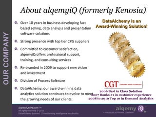 Data Alchemy Overview Presentation (Static Version) | PPT