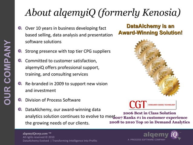 Data Alchemy Overview Presentation (Static Version) | PPT