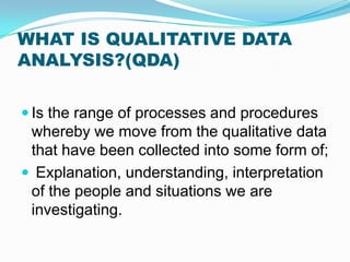 Data analysis | PPTX