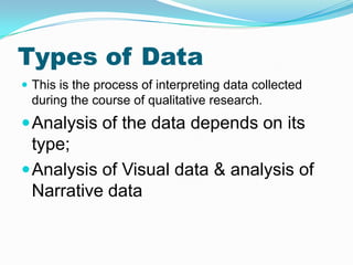 Data analysis | PPTX