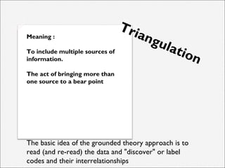 Data Collection & Analysis - Grounded Theory | PPT