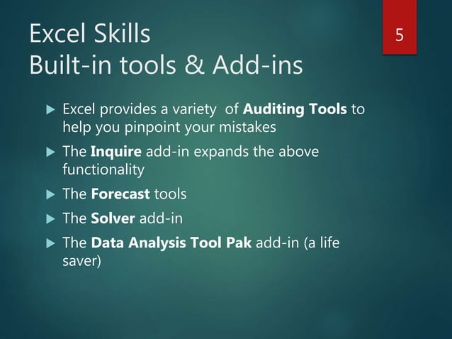 Data Analysis with Excel & TEST4U | PPT