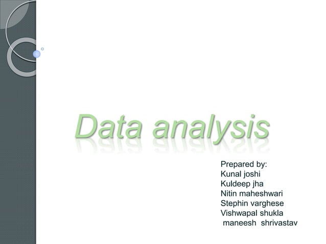 Data analysis | PPT
