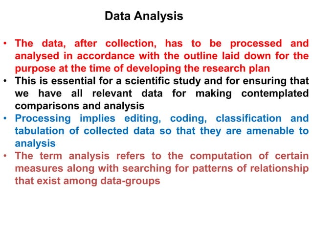 Data Analysis technique, data collection, data analysis | PPT
