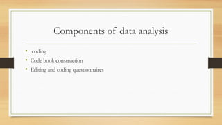 Data Analysis biostatistics in epidemiology | PPTX