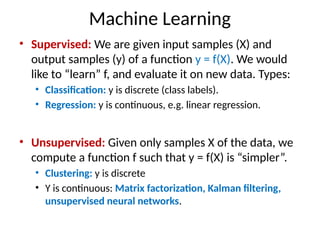 DataAnalysis in machine learning using different techniques | PPT