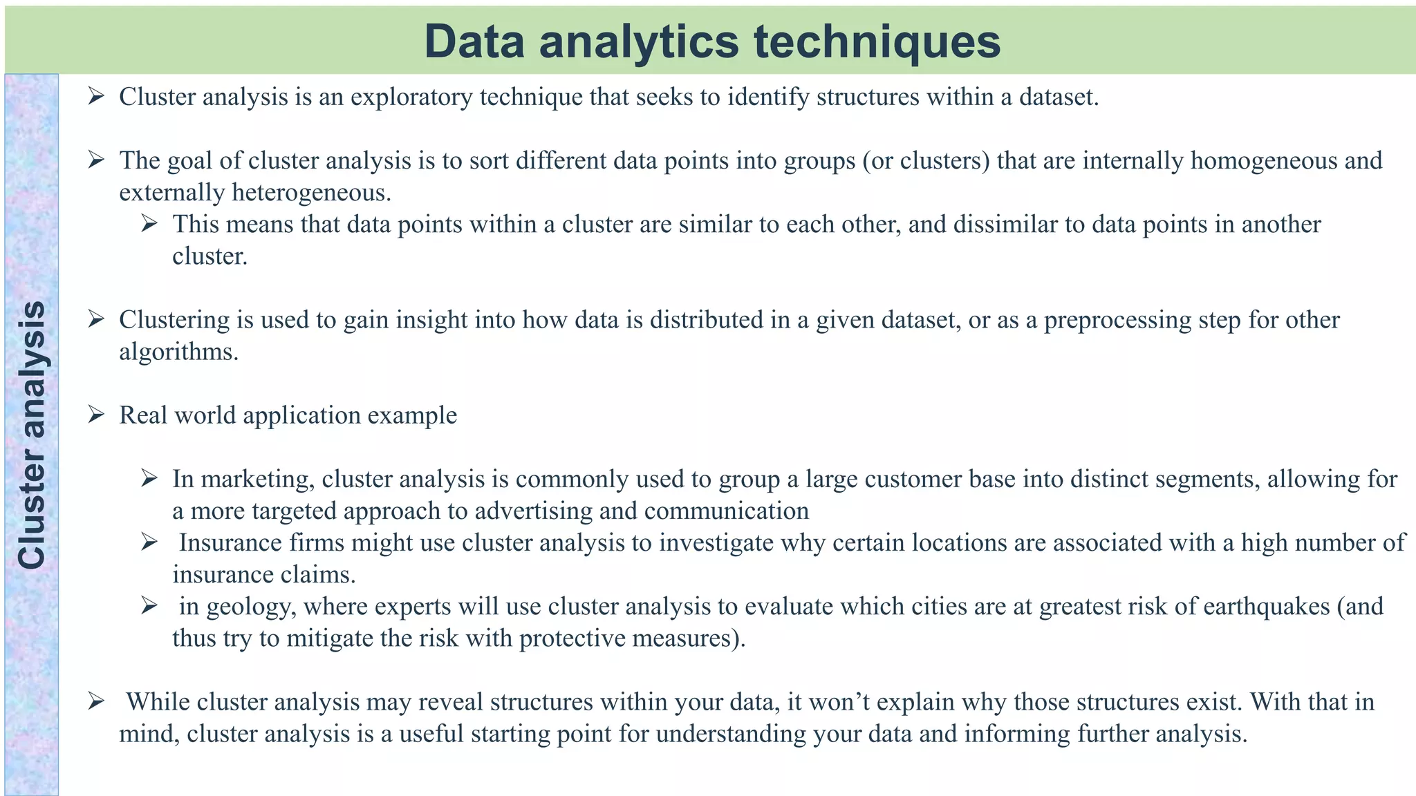 Data Analysis - Approach & Techniques | PPTX