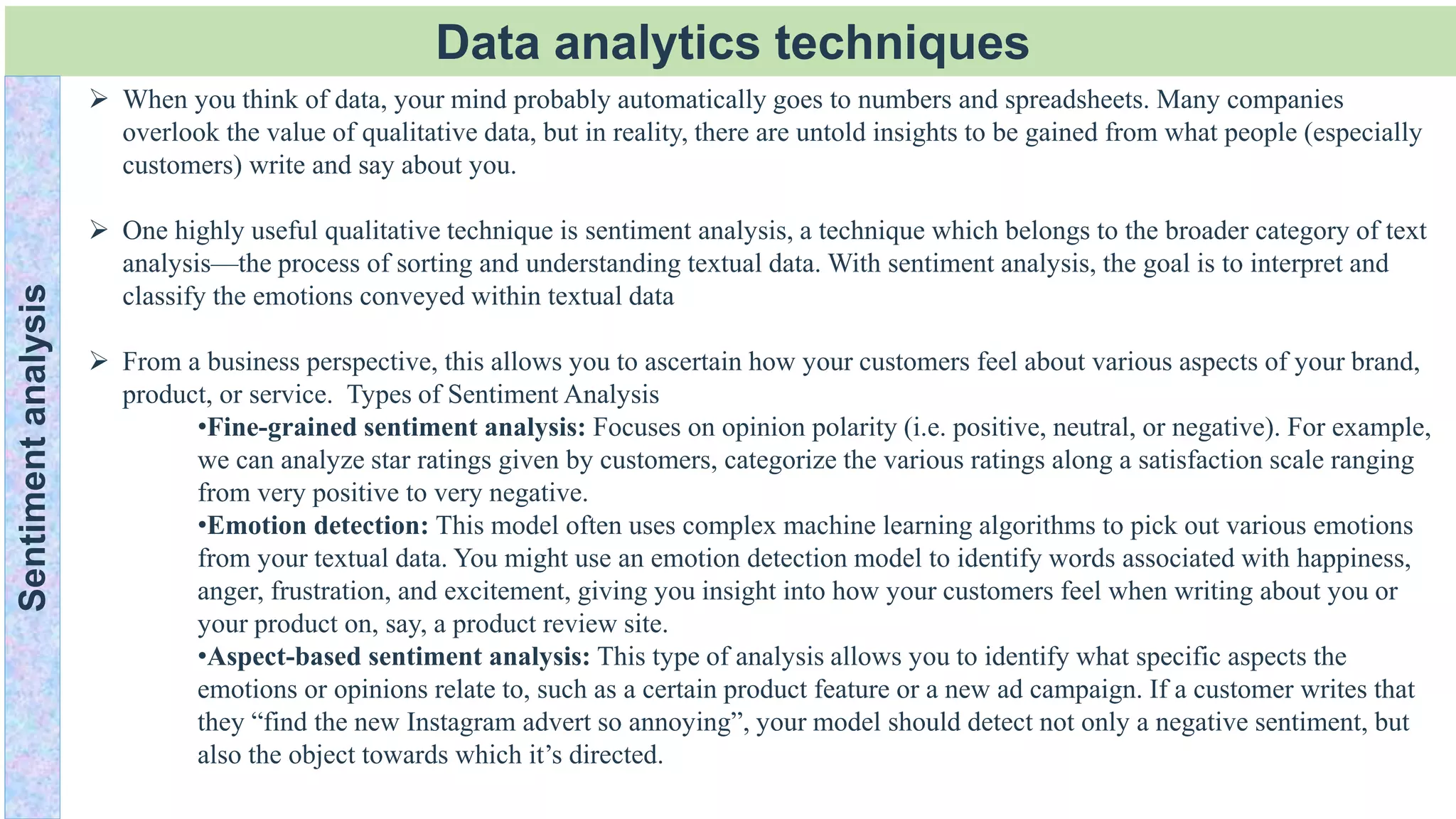 Data Analysis - Approach & Techniques | PPTX