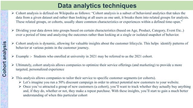 Data Analysis - Approach & Techniques | PPTX