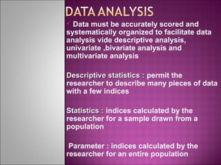 Data analysis market research | PPT