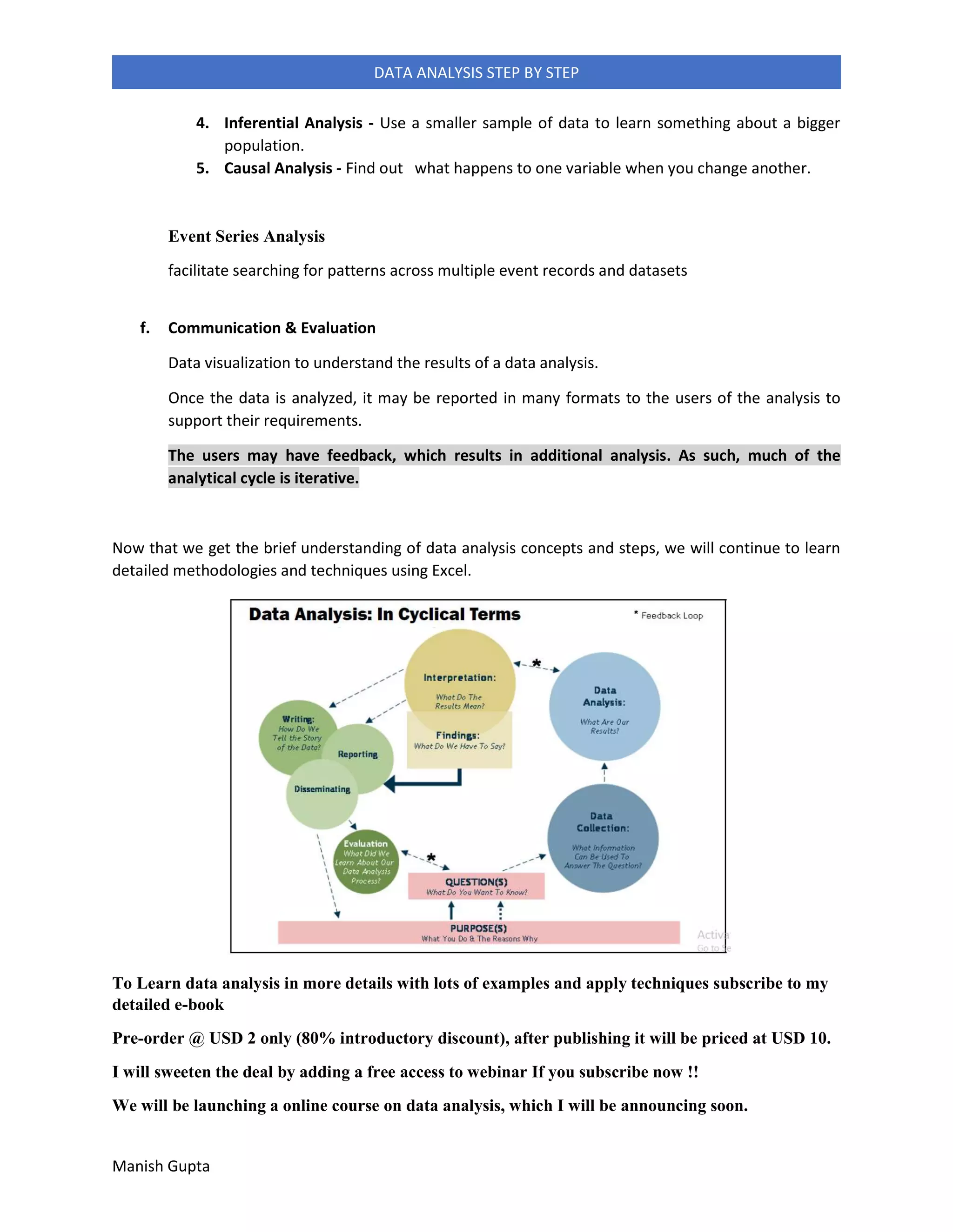 Data analysis step by step guide | PDF