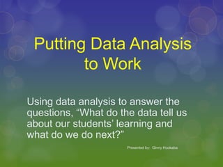 Data analysis 2011 | PPT