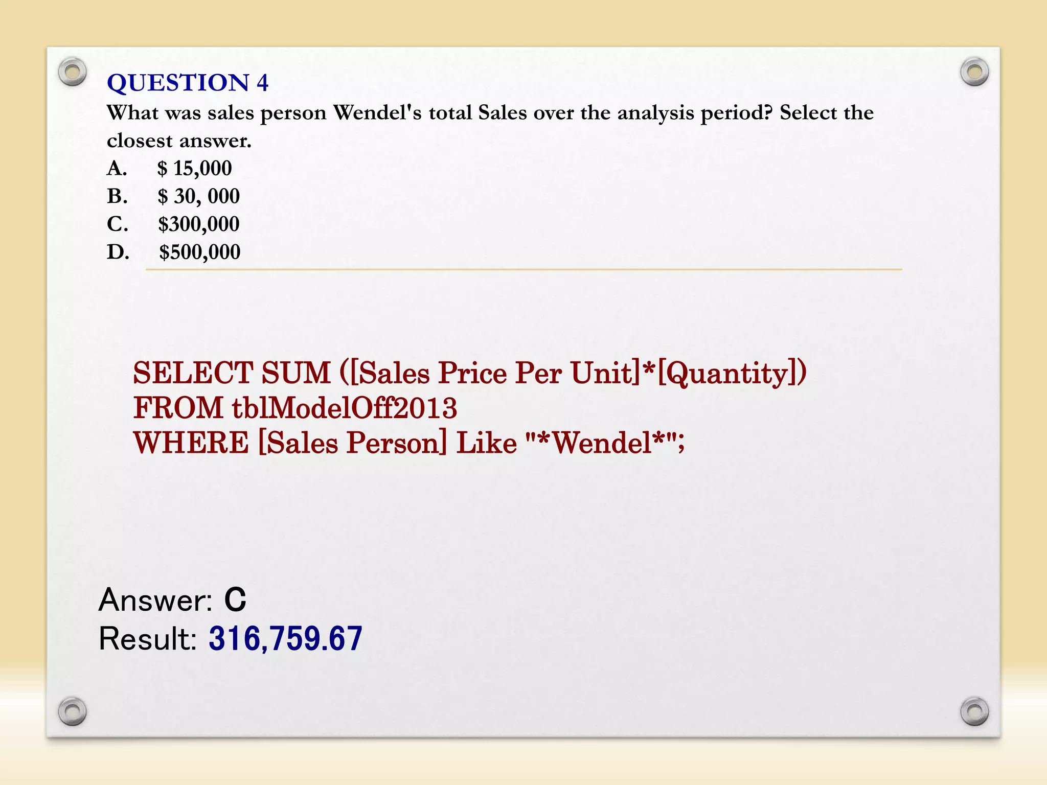 Data analysis accesssql_modeloff | PDF