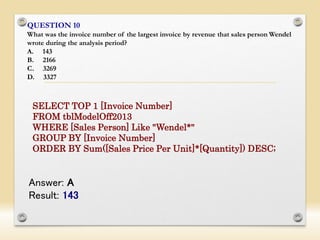 Data analysis accesssql_modeloff | PDF | Databases | Computer Software and Applications