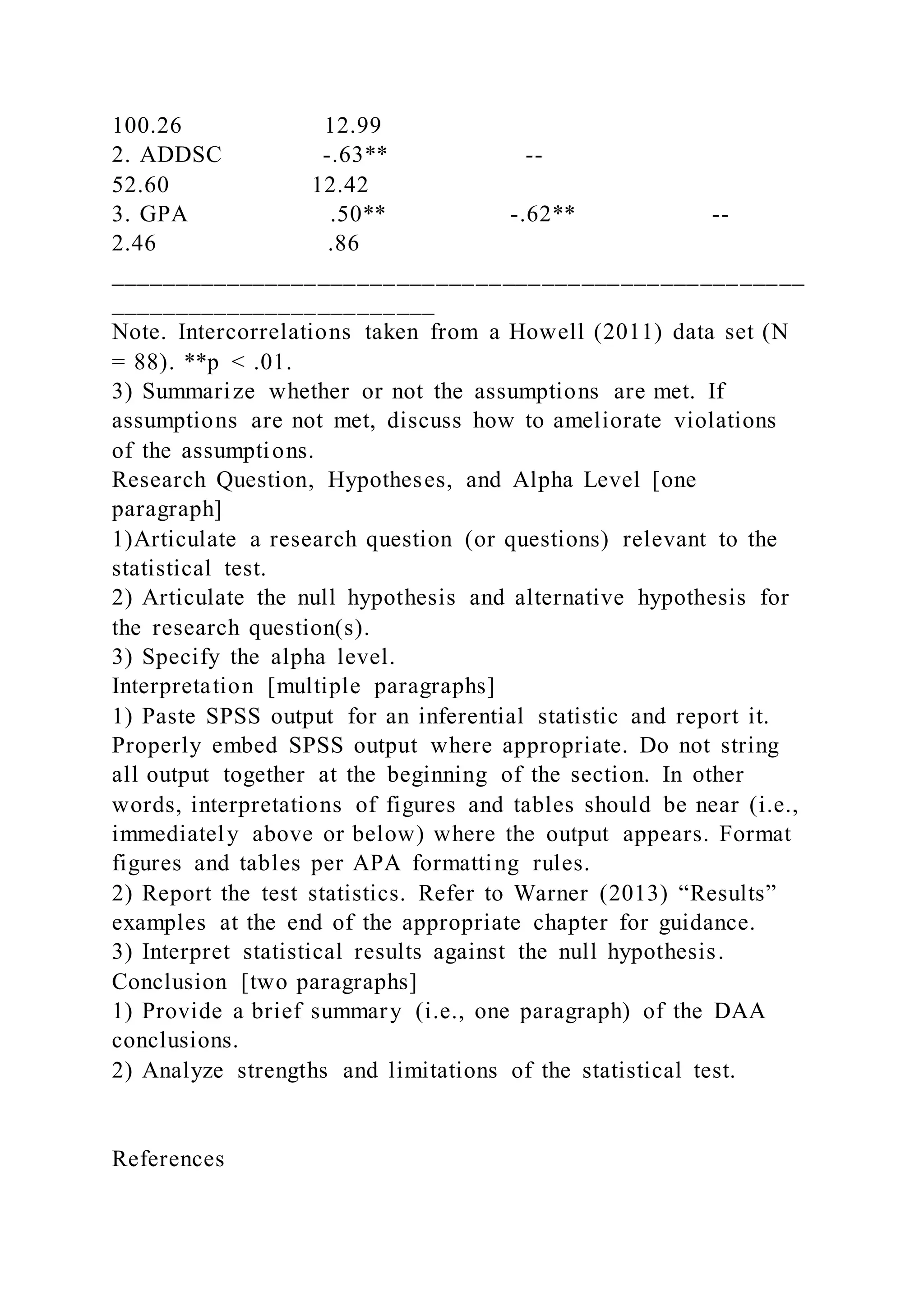 Data analysis and application | DOCX