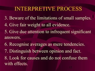 Data analysis and Interpretation | PPT