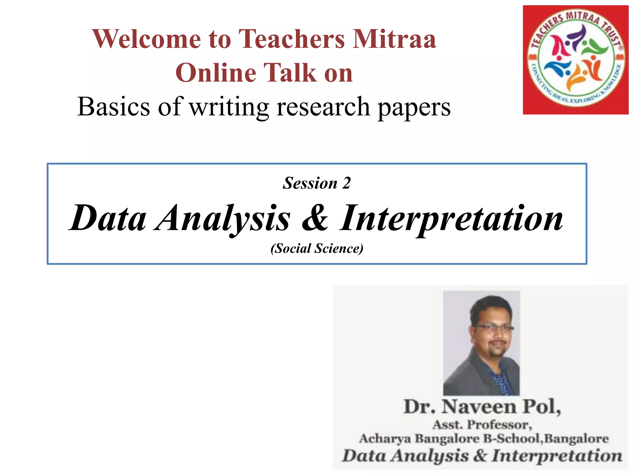 Data analysis and interpretation | PPTX