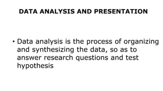 Data Analysis and Presentation PPTX - Dr P.Thirunagalinga Pandiyan | PPTX