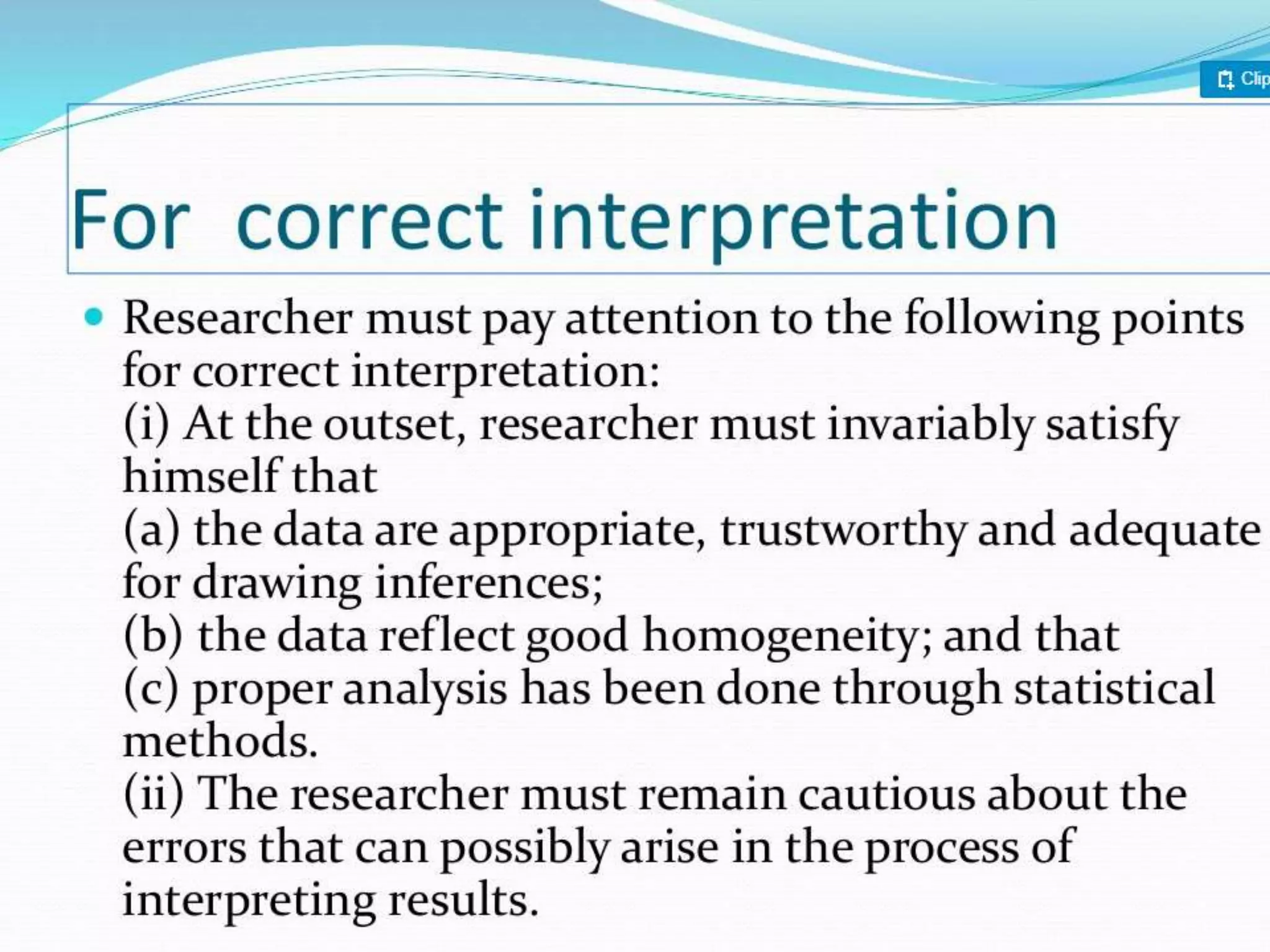 Data analysis and Interpretation | PPTX