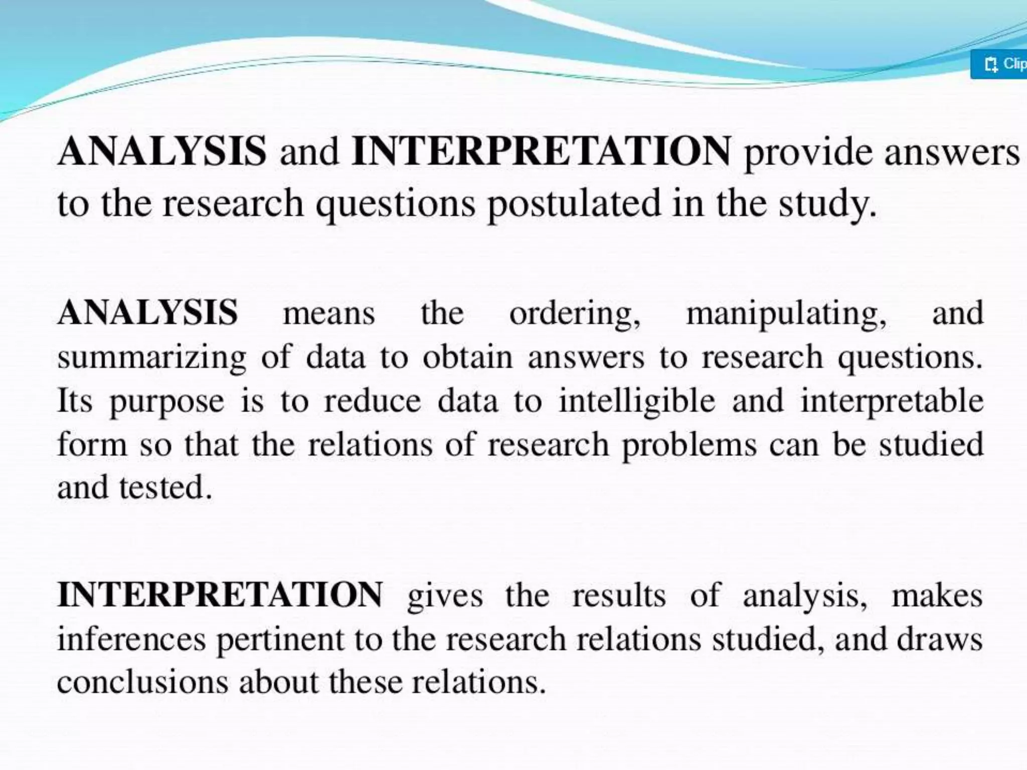 Data analysis and Interpretation | PPTX