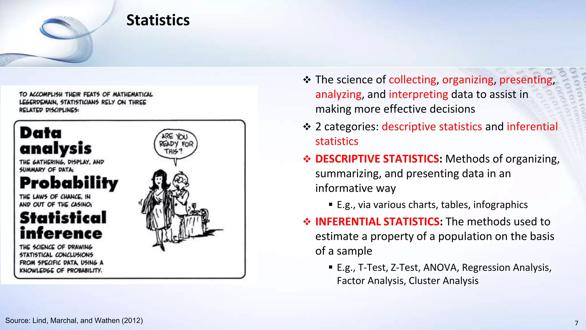 Data Analysis and Statistics | PPTX