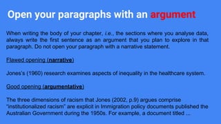 How to write your dissertation data analysis chapters. | PDF | Science