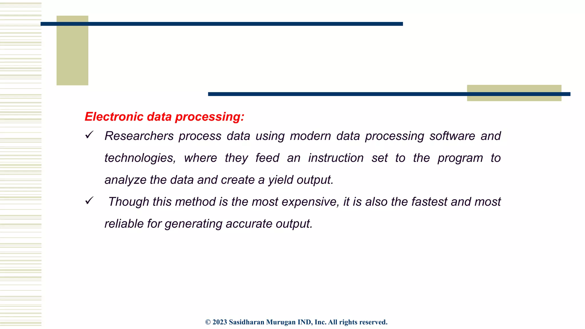 Data Analysis & Data Processing in Research Methodology | PPTX