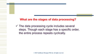 Data Analysis & Data Processing in Research Methodology | PPTX