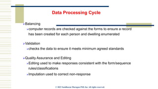 Data Analysis & Data Processing in Research Methodology | PPTX
